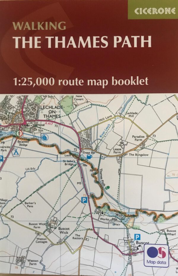 Thames Path 1:25,000 route map booklet - Walk The Thames
